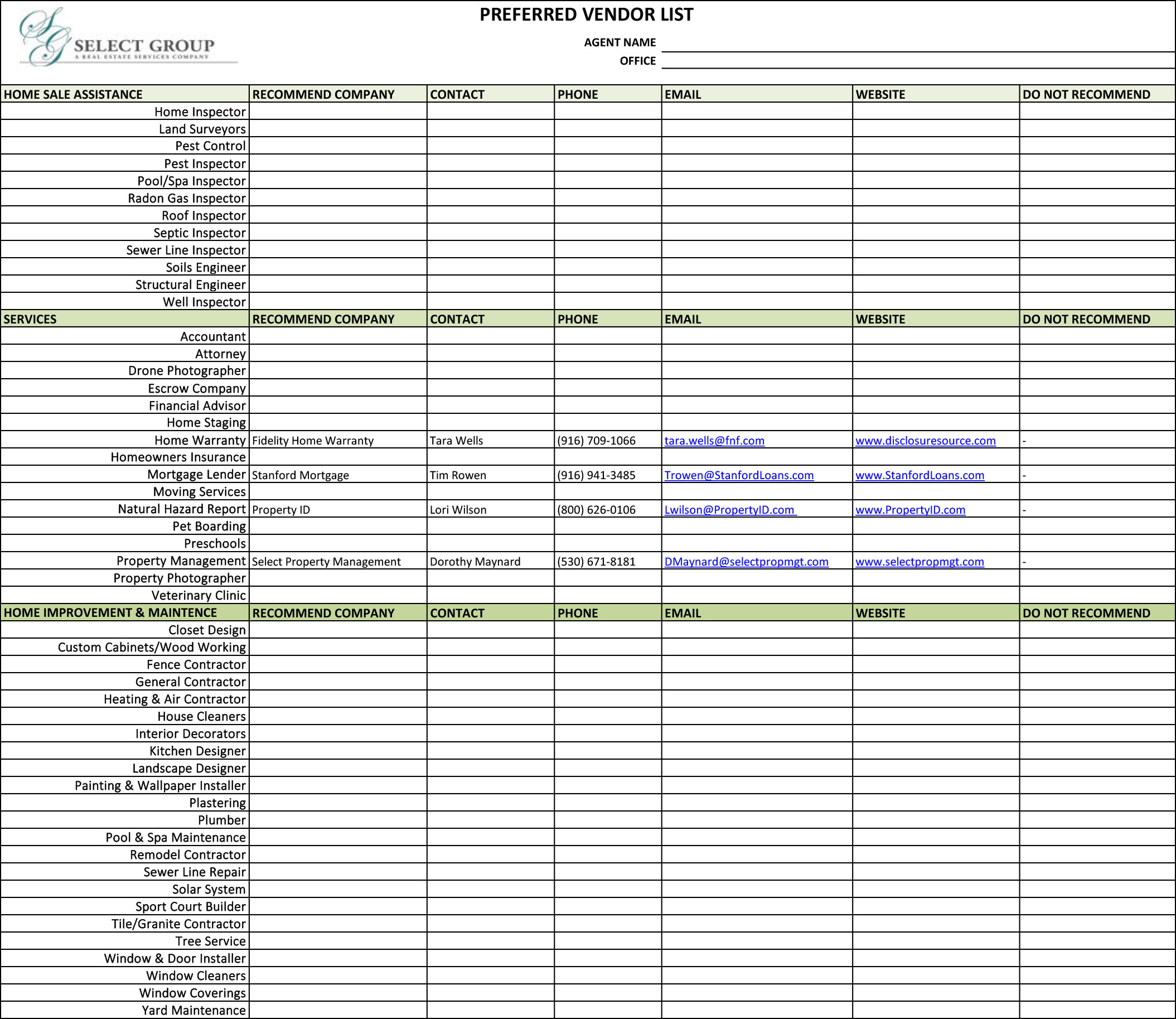 Preferred Vendor Lists And Why You Should Have One Now! – My Select ...